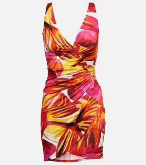 LOUISA BALLOU Summer Solstice Printed Mini Dress - Multicoloured