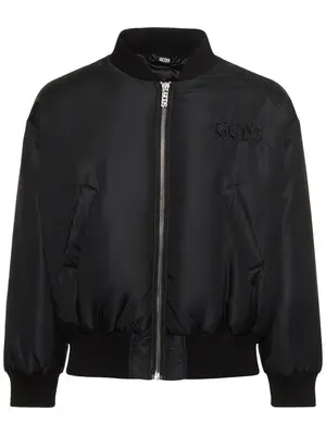 Gcds Gcds X Spongebob Nylon Bomber Jacket - Black
