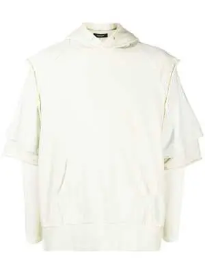 Undercover Layered Sleeve Hoodie - Neutrals