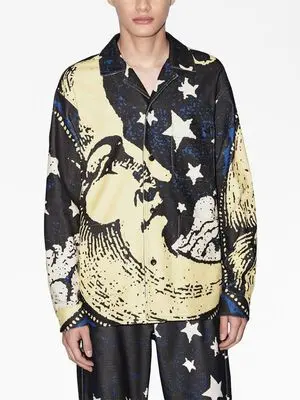 Amiri Moon-print Organic Cotton Shirt