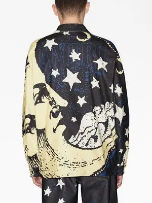 Amiri Moon-print Organic Cotton Shirt