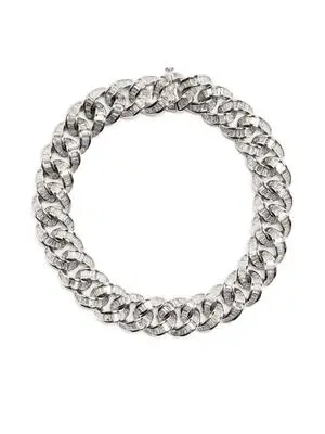 Shay 18k White Gold Diamond Chain-link Bracelet - Silver
