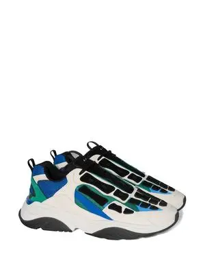 Amiri Bone Runner Panelled Sneakers - Black
