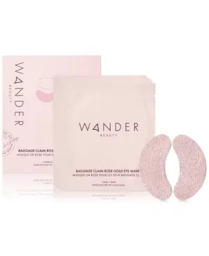 WANDER BEAUTY Baggage Claim Eye Masks - Rose Gold