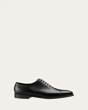 John Lobb City Ii Leather Oxfords - Black