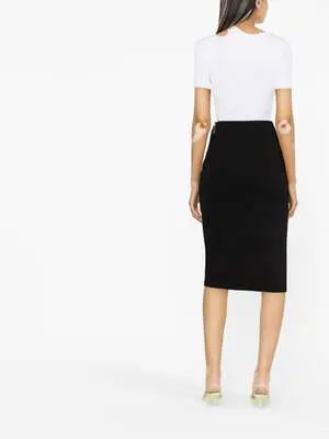 Off-White Asymmetric Midi Skirt