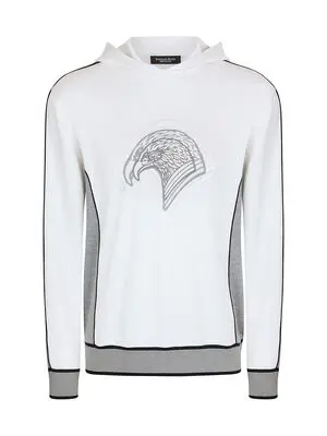 Stefano Ricci Hooded Jogging Sweatshirt White