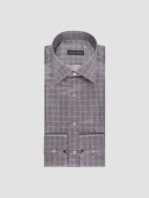 Stefano Ricci Handmade Silk Dress Shirt - Grey
