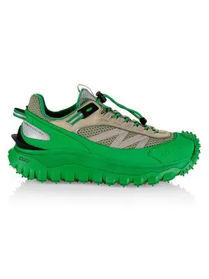 Moncler Men's Trailgrip Low-Top Sneakers - Beige Green  - Beige Green