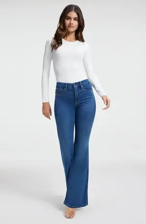 Good American Good Legs Flare Jeans