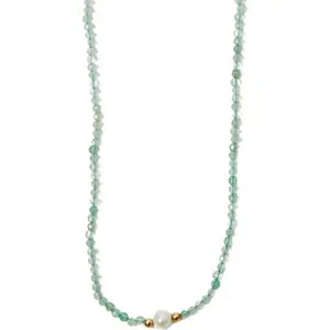Argento Vivo Freshwater Pearl Beaded Necklace - Gold