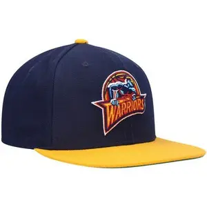 Mitchell & Ness Gold Golden State Warriors Hardwood Classics Team Two-tone 2.0 Snapback Hat
