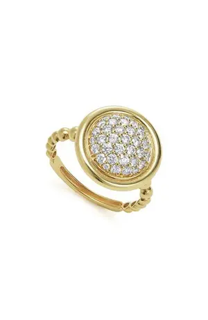 Lagos Meridan Pavé Diamond Ring - Gold