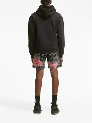 PURPLE BRAND Paisley-print Bleached Shorts