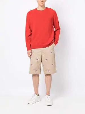 Junya Watanabe Graphic-print Cotton Shorts