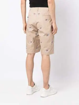 Junya Watanabe Graphic-print Cotton Shorts