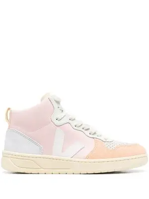 VEJA V-15 Leather Sneakers - Pink
