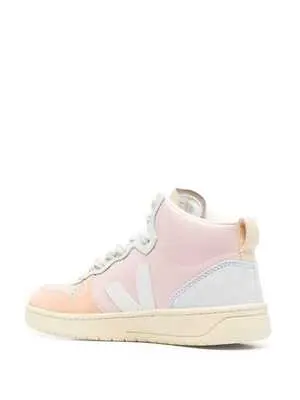 VEJA V-15 Leather Sneakers - Pink