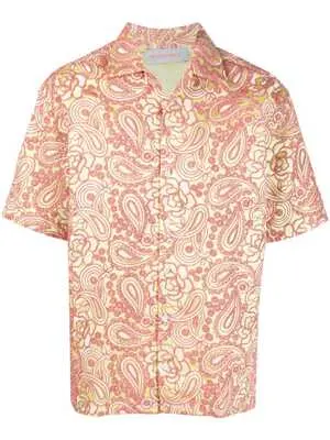 BLUEMARBLE Paisley-print Short-sleeve Shirt