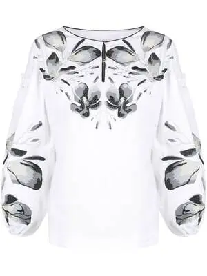 Yuliya Magdych Floral-embroidery Blouse