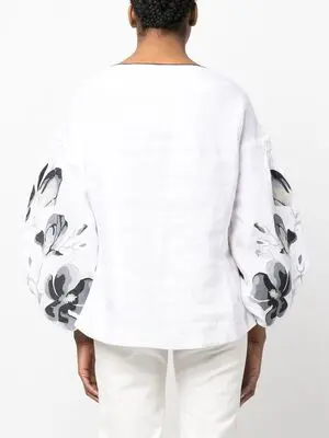 Yuliya Magdych Floral-embroidery Blouse