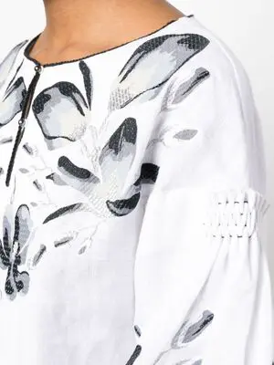 Yuliya Magdych Floral-embroidery Blouse