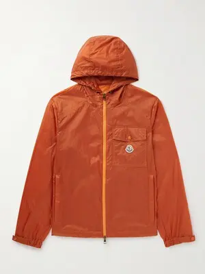 Moncler Samakar Logo-appliquéd Hooded Jacket - Orange