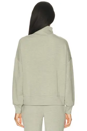 Varley Hawley Half Zip Sweatshirt - Shadow Marl