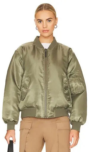 ANINE BING Leon Bomber - Army Green