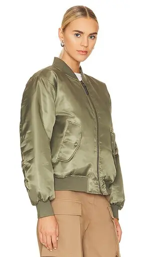 ANINE BING Leon Bomber - Army Green