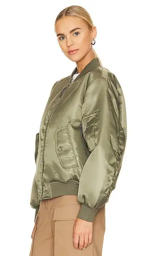 ANINE BING Leon Bomber - Army Green