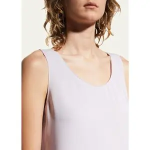 Lafayette 148 New York Finnley Scoop Neck Tank - Black