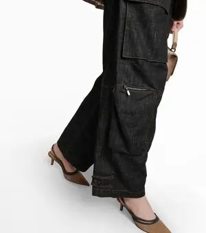 Brunello Cucinelli High-rise Cotton Cargo Pants - Black