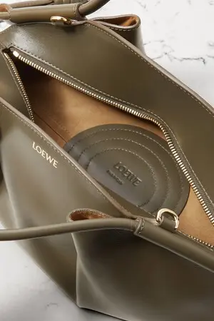 Loewe Paseo Leather Shoulder Bag - Green | Editorialist