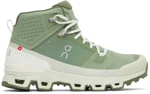 On On Green Cloudrock 2 Waterproof Sneakers Reseda Aloe
