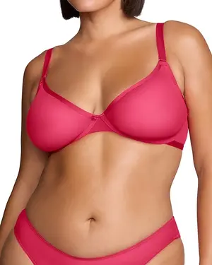 CUUP The Plunge Mesh Bra Azalea