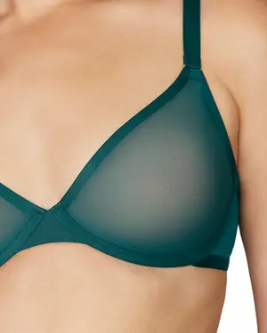 CUUP The Plunge Mesh Bra Mediterranean