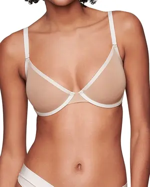 CUUP The Plunge Mesh Bra Salt Sand