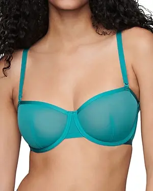 CUUP The Balconette Mesh Bra Aqua