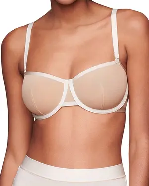 CUUP The Balconette Mesh Bra Salt Sand