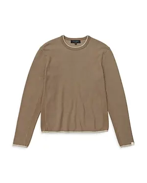 Rag & Bone Rag & Bone Harvey Striped Crewneck Sweater Taupe
