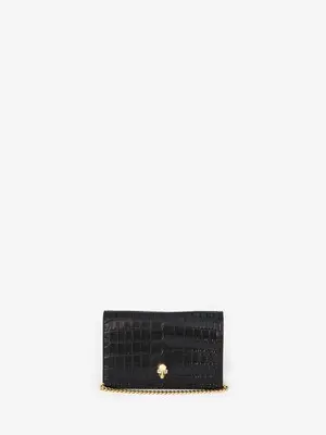 Alexander Mcqueen Skull Gold Tone Cross Body Bags For Women