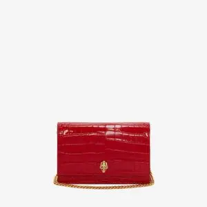 Alexander McQueen Small Skull Bag Deep Red