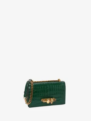 Alexander McQueen Jewelled Satchel - Emerald
