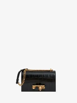 Alexander Mcqueen Jewelled Gold Tone Shoulder Bags
