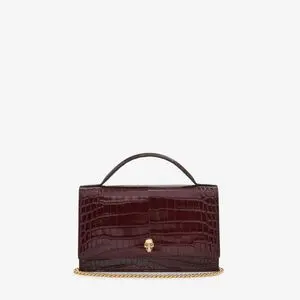 Alexander McQueen Top Handle Skull Bag - Madder