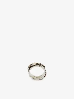 Alexander McQueen Dancing Skeleton Ring - Silver