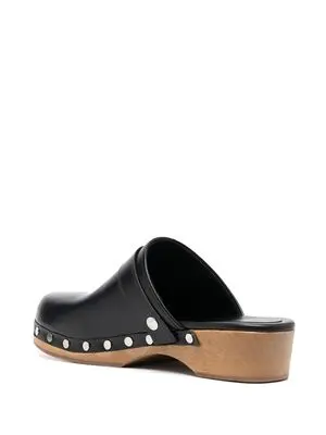Isabel Marant Étoile Stud-embellished Leather Clogs