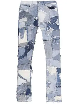 GALLERY DEPT. Logan Patchwork Straight Jeans - Blue