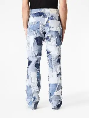GALLERY DEPT. Logan Patchwork Straight Jeans - Blue